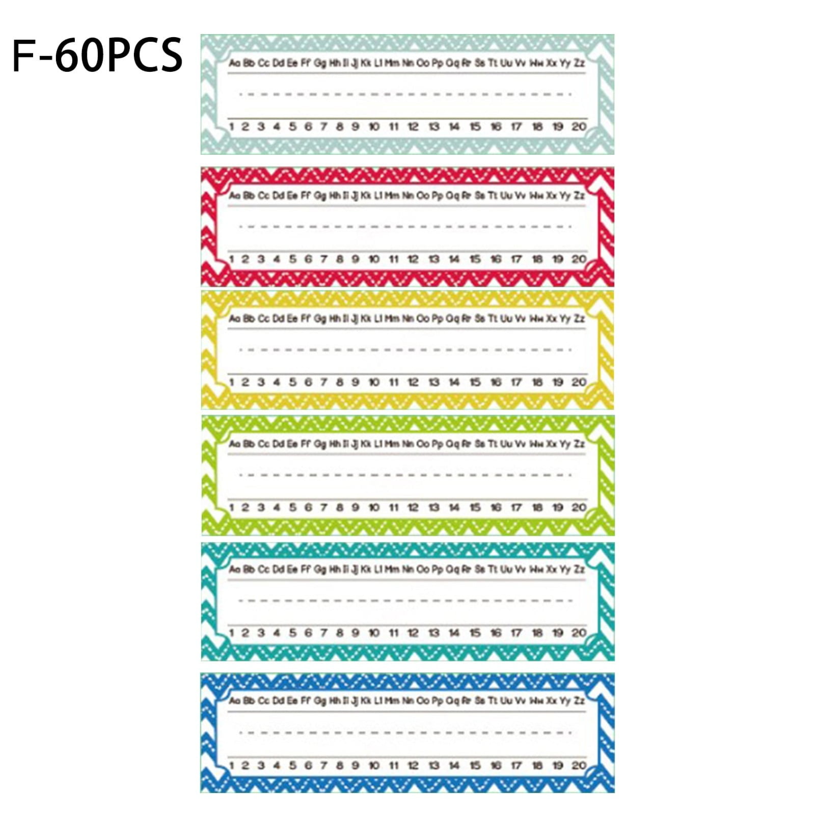 Sixty Name Stickers On School Classroom Desks|School Student Name ...