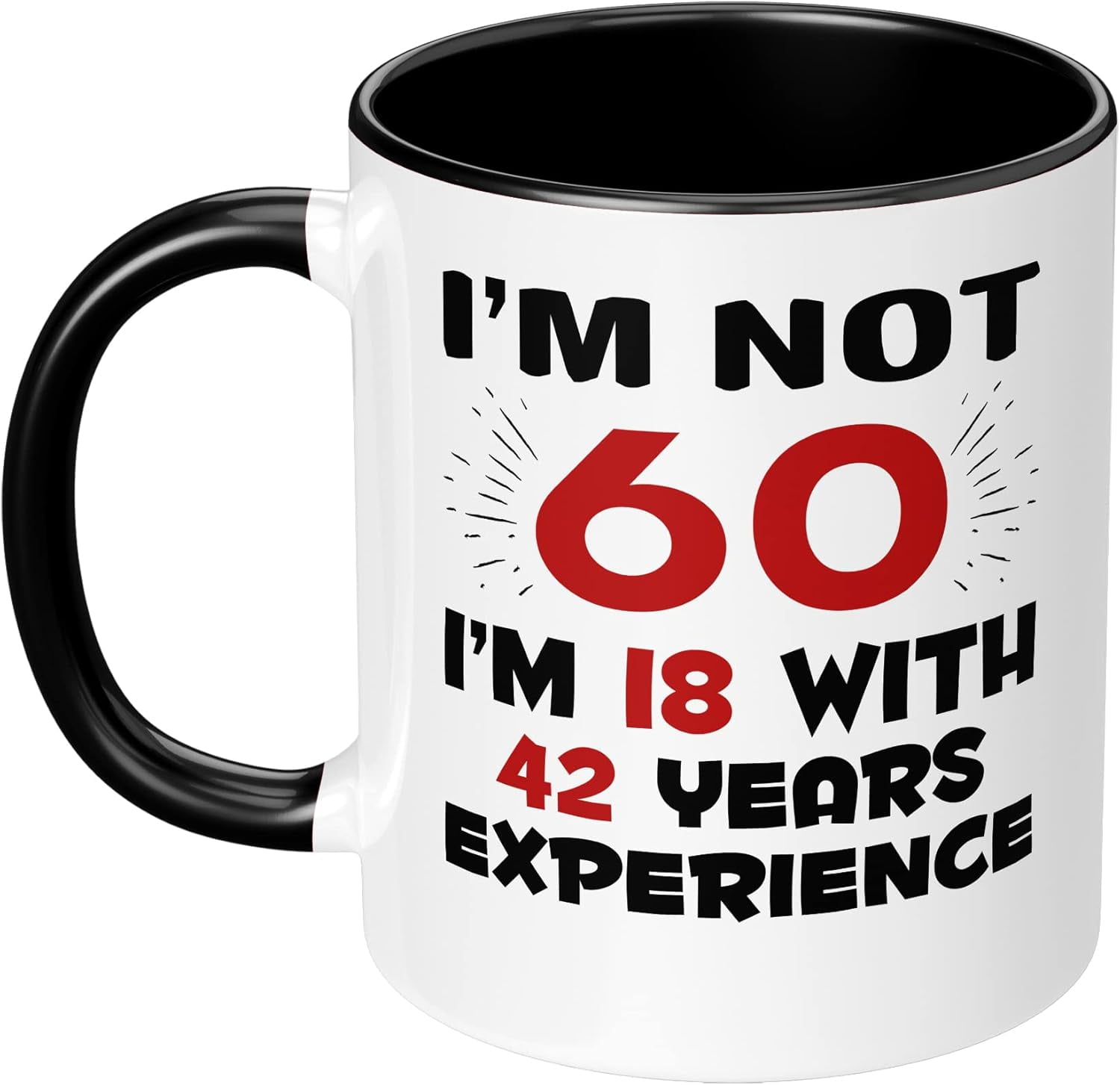 Sixty Sassy and a Bit Smart Assy 11 oz Funny Bday Coffee Mug Ceramic ...