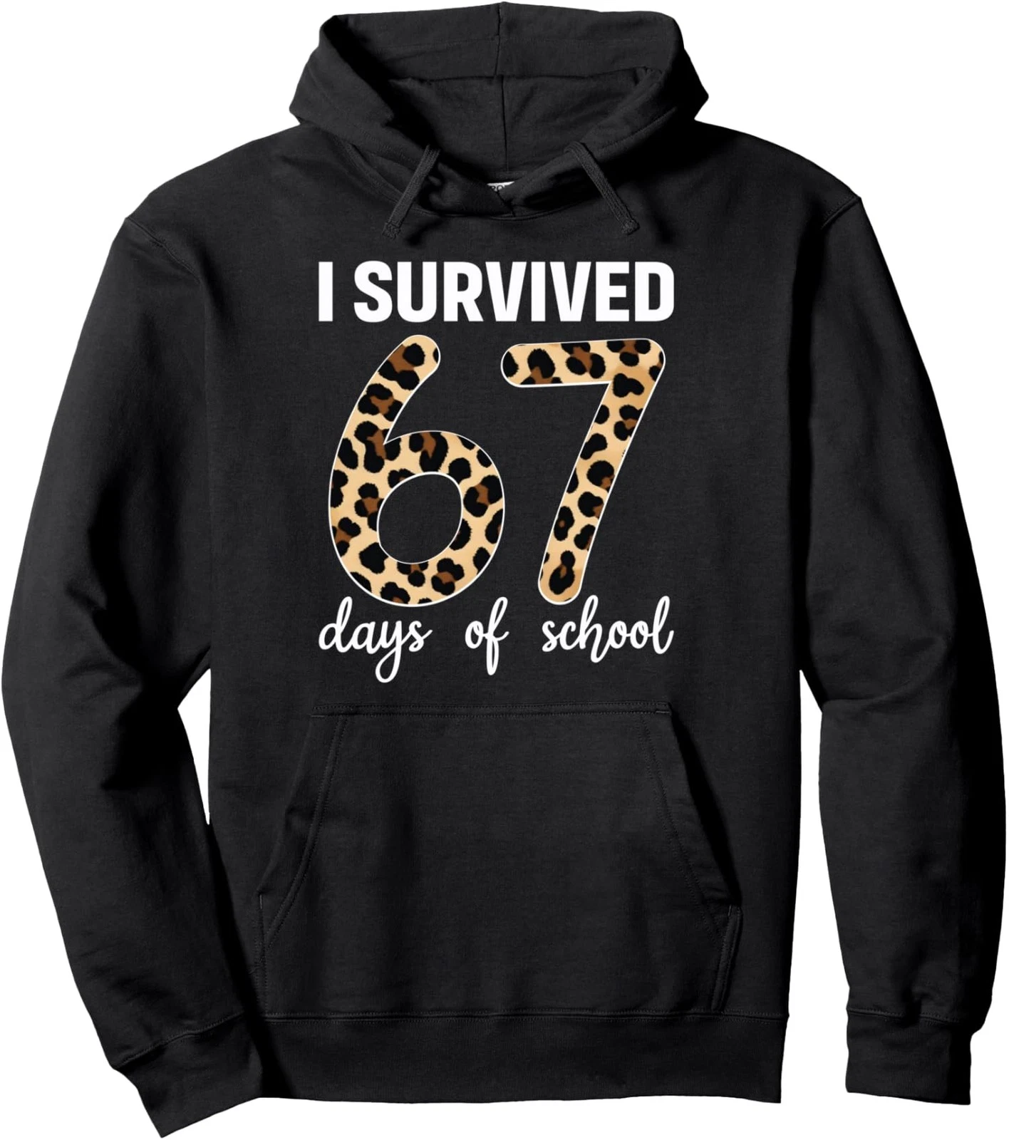 Sixty Seven Days School Teacher Student Leopard Print Fun Classroom ...