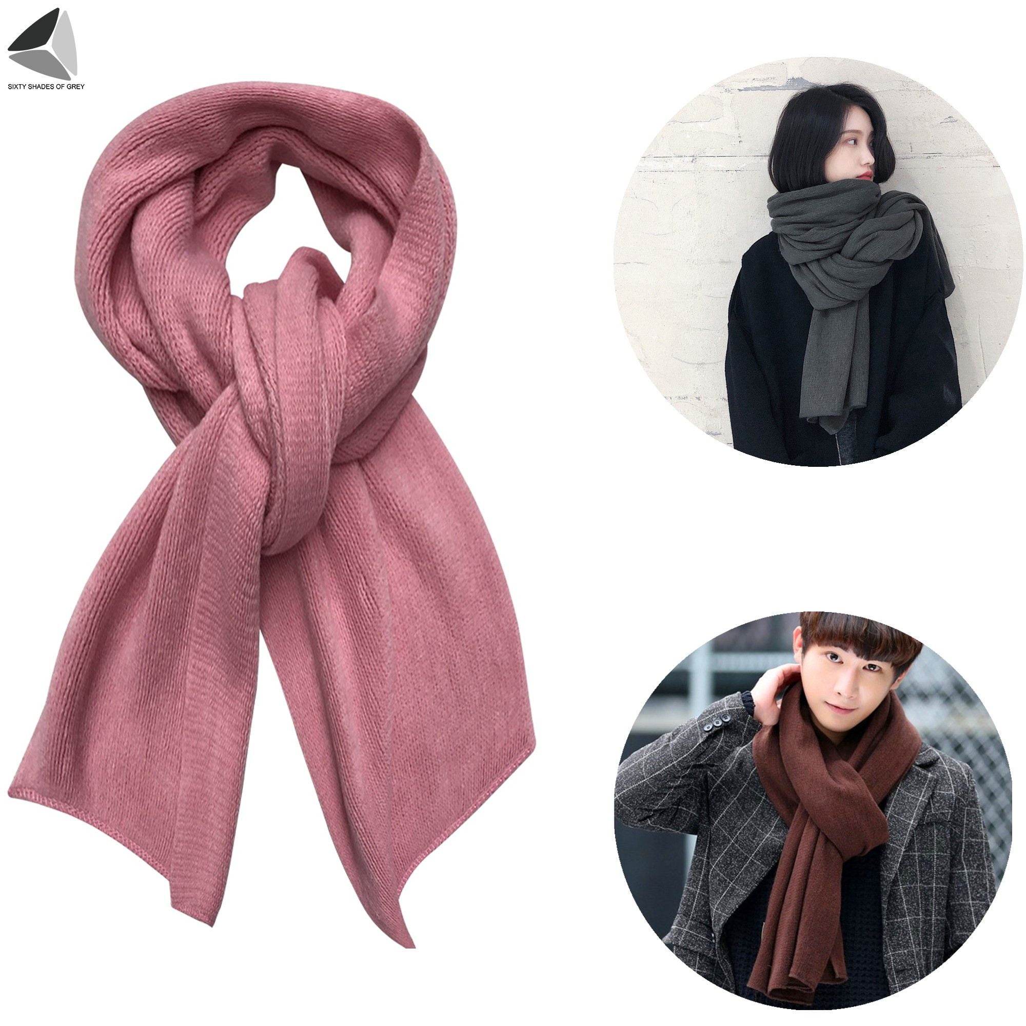 Sixtyshades Sixtyshades Large Soft Warm Scarf for Women & Men Winter ... Sixtyshades Sixtyshades Large Soft Warm Scarf for Women & Men Winter ...