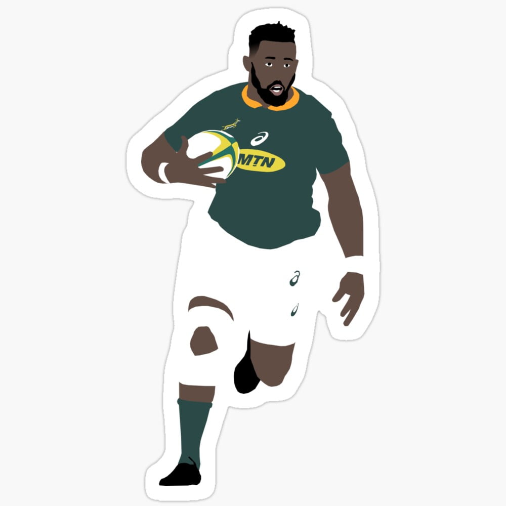 Siya Kolisi - Springboks Sticker Phone Decal Water Bottle Stickers Car ...