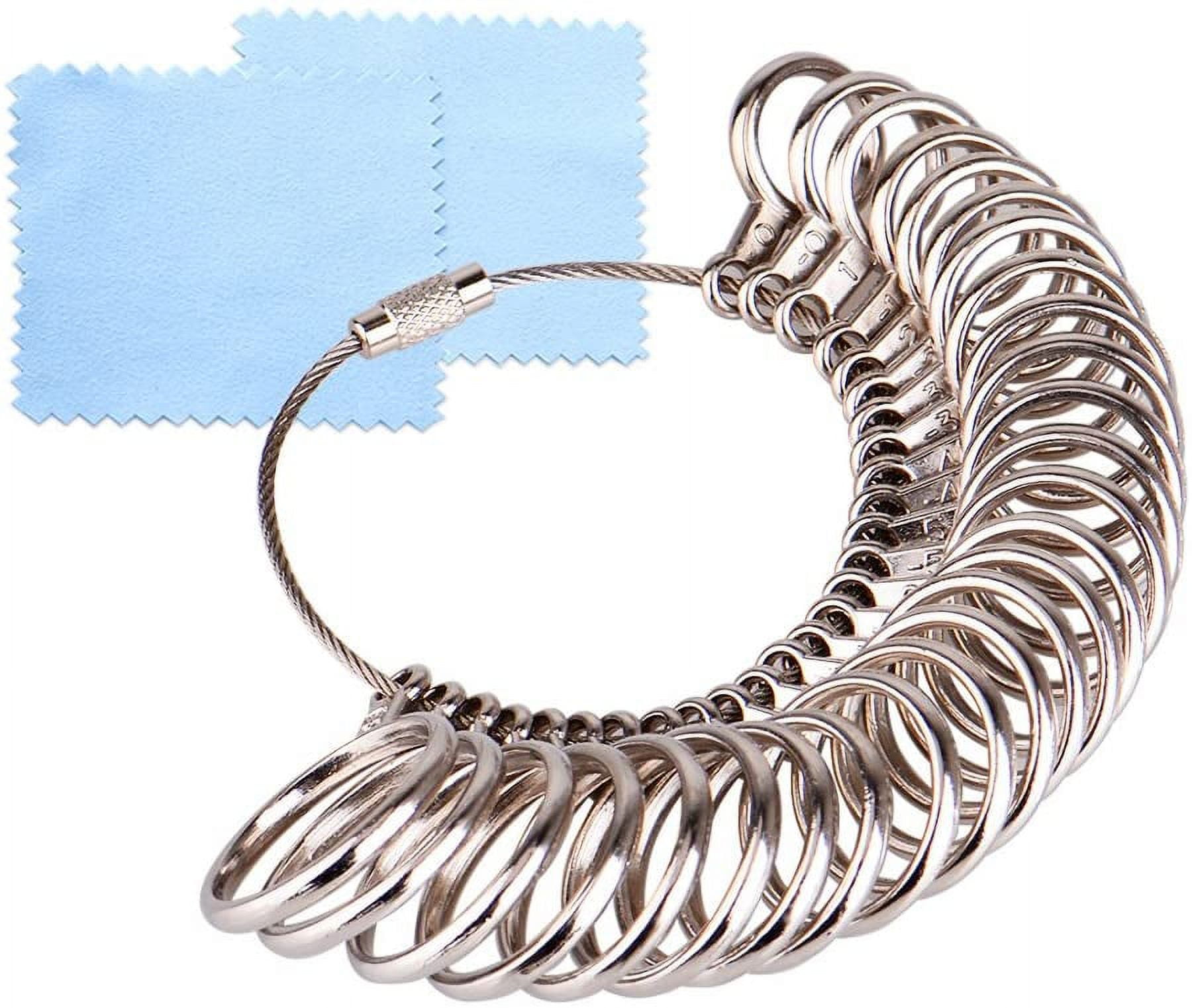 Size 1-13 Stainless Iron Ring Sizer Finger Ring Sizing Measuring Tool ...