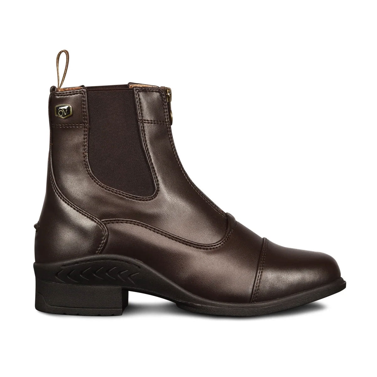 OVATION Kid's Quantum Zip Paddock Brown Boots, Size: 1 (470804BRN1 ...