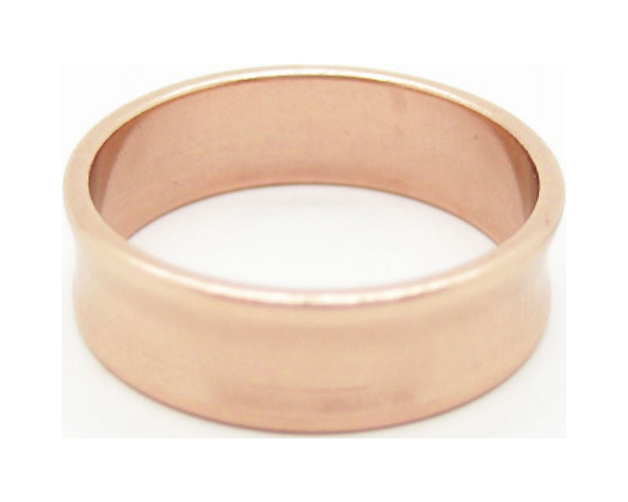 Size 10 Solid copper band ring CR041-1/4" wide. - Walmart.com