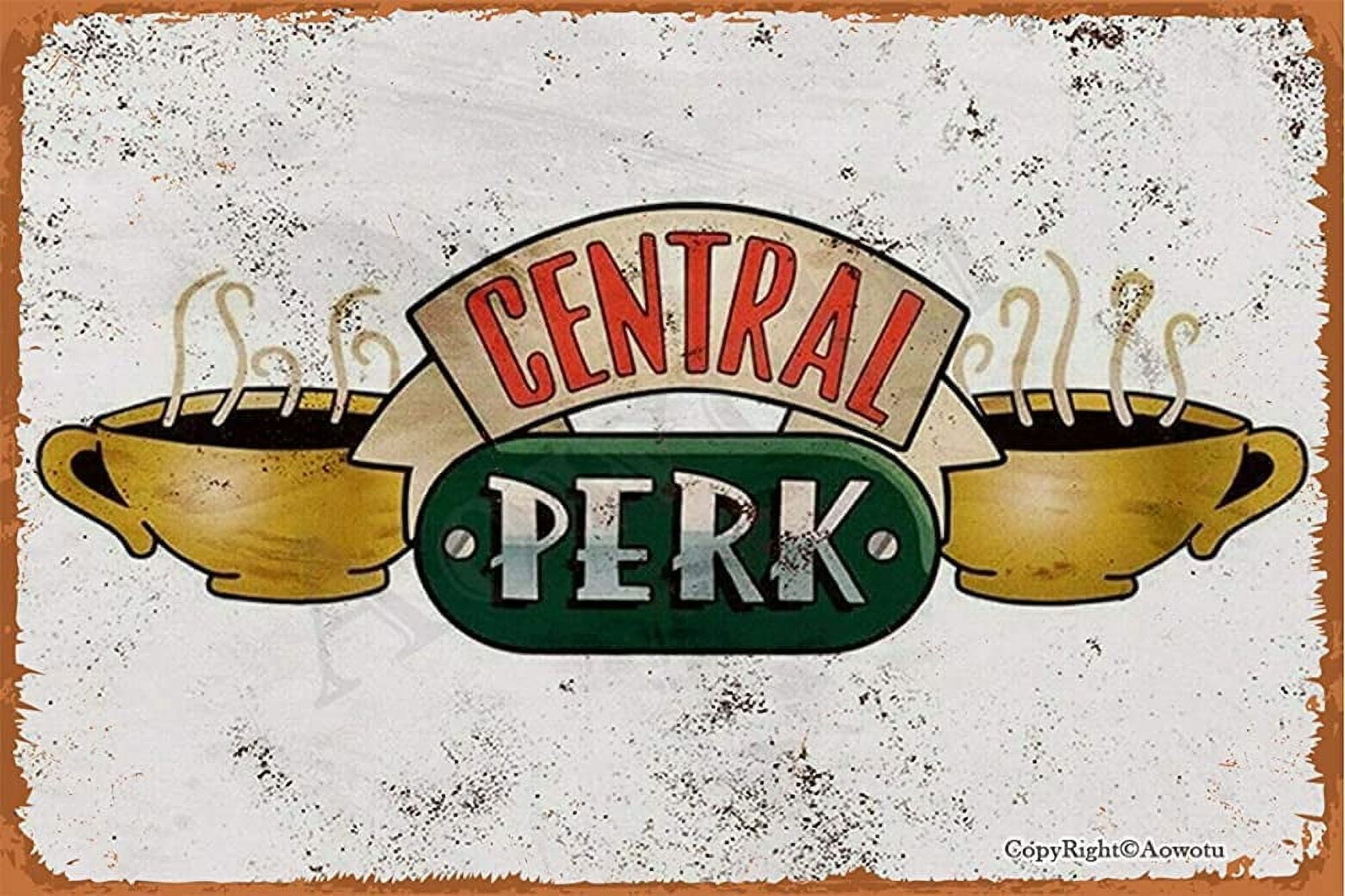 Size: 12*8 Inches Friends Central Perk Metal Signs Retro Wall Signs ...