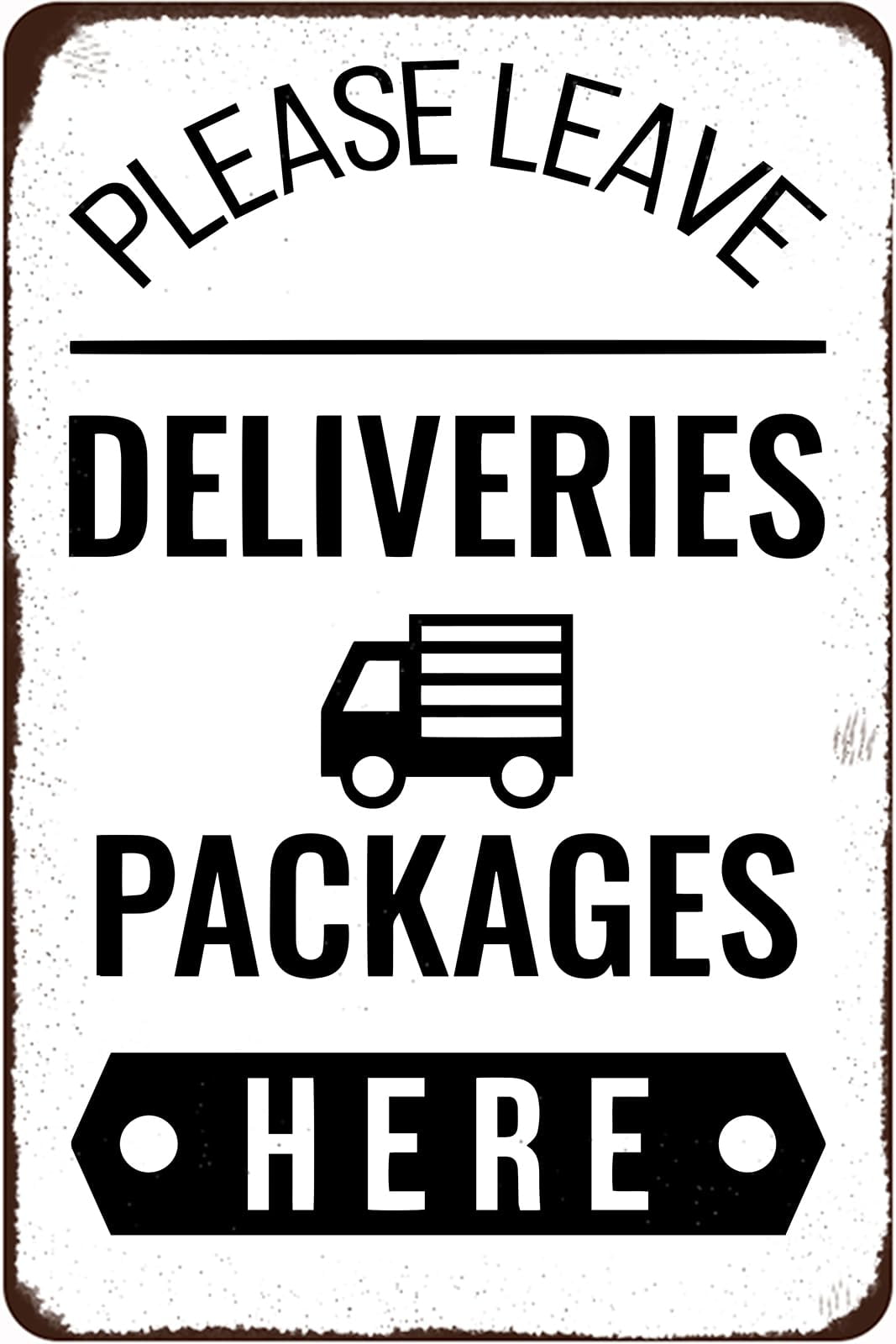 Size: 12*8 Inches Package Delivery Sign Please Leave Deliveries ...