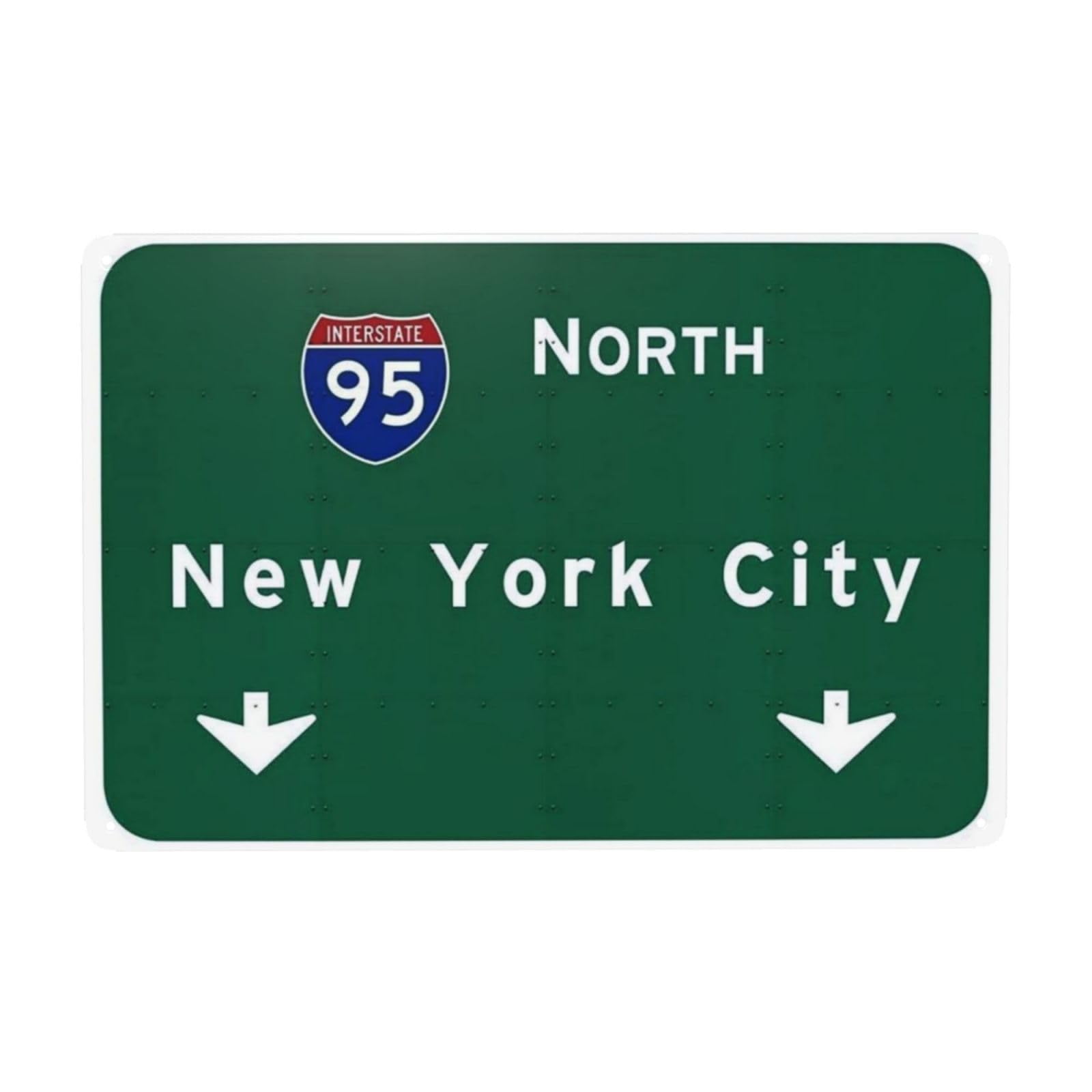 Size: 12*8 Inches Tin Sign American Yesteryear I-95 Interstate NYC New ...