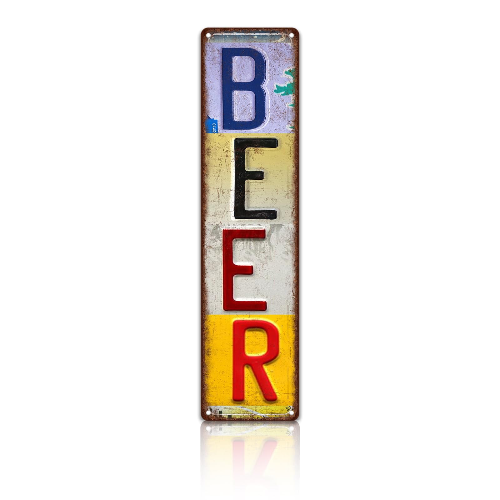 Size: 16*4 Inches Vintage Beer Wall Decor Street Signs Home Bar Metal ...