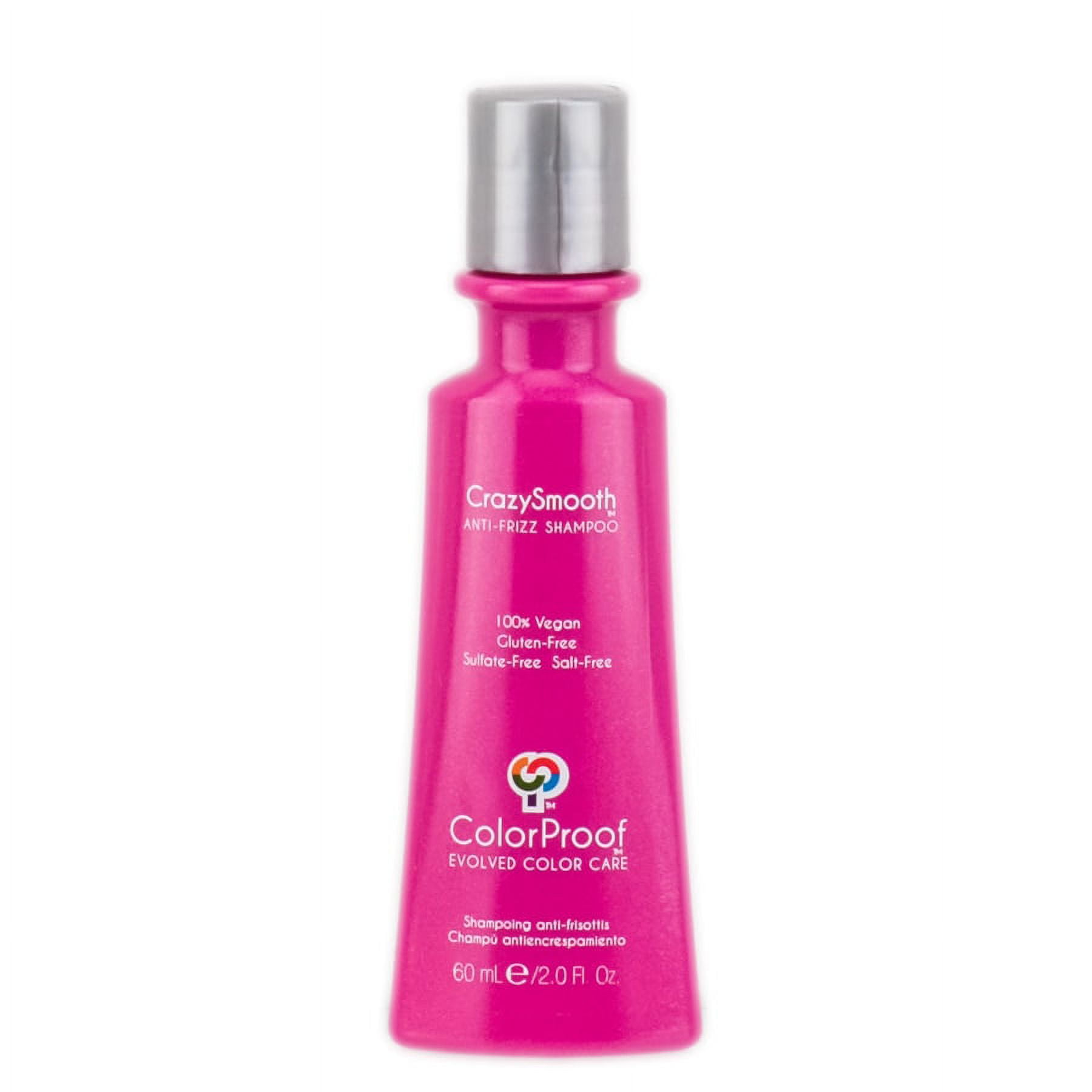 Size : 2 oz , ColorProof Crazy Smooth Anti Frizz Shampoo, Color Proof ...