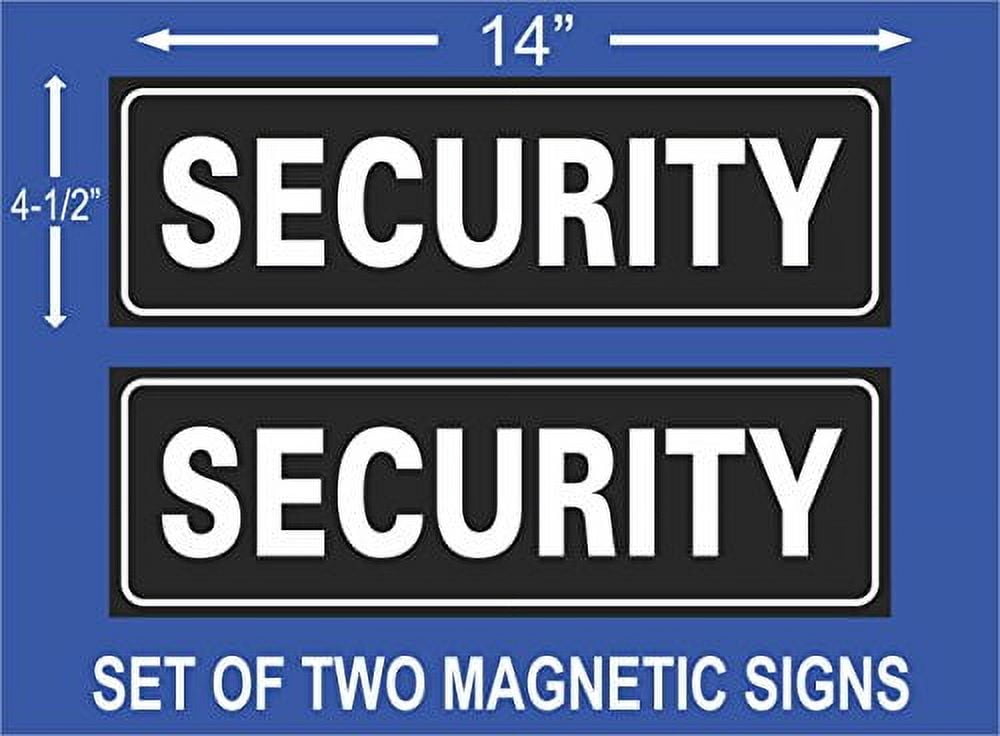 Size 4-1/2 x 14 (Set of Two Magnetic Signs) Great for Your car, Truck ...