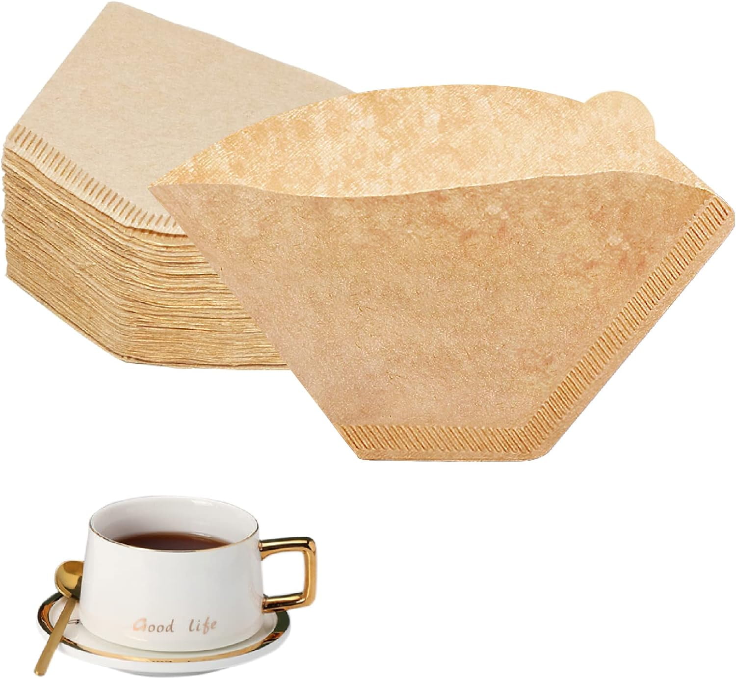 Size 4 Coffee Filters, 8-12 Cup, Set of 200, Coffee Filters 4 Cone ...