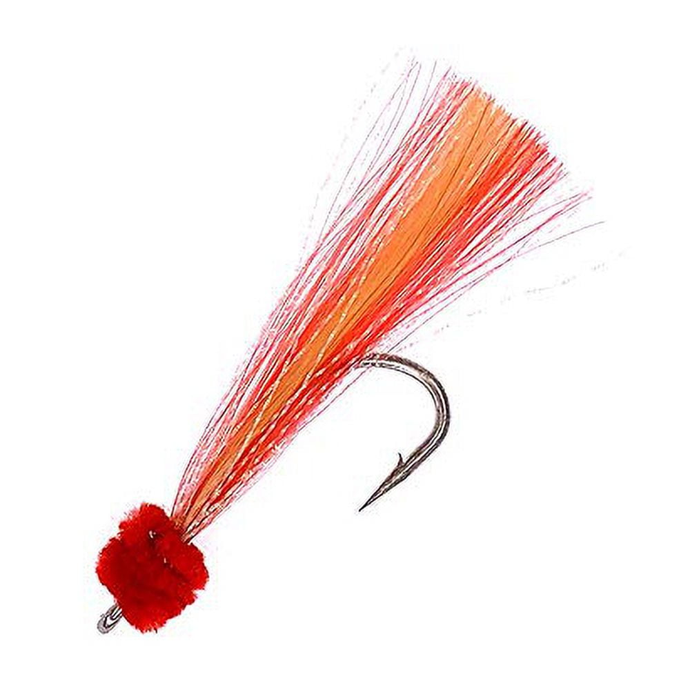 Size 5/0 Shrimp Fly Rigs, 30 Pcs Yellow/Red Rigged in 6 Packs, for ...