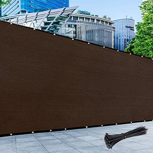 Size 6' X 236' Brown Fence Privacy Screen With Zip Tie Out Door Grade ...