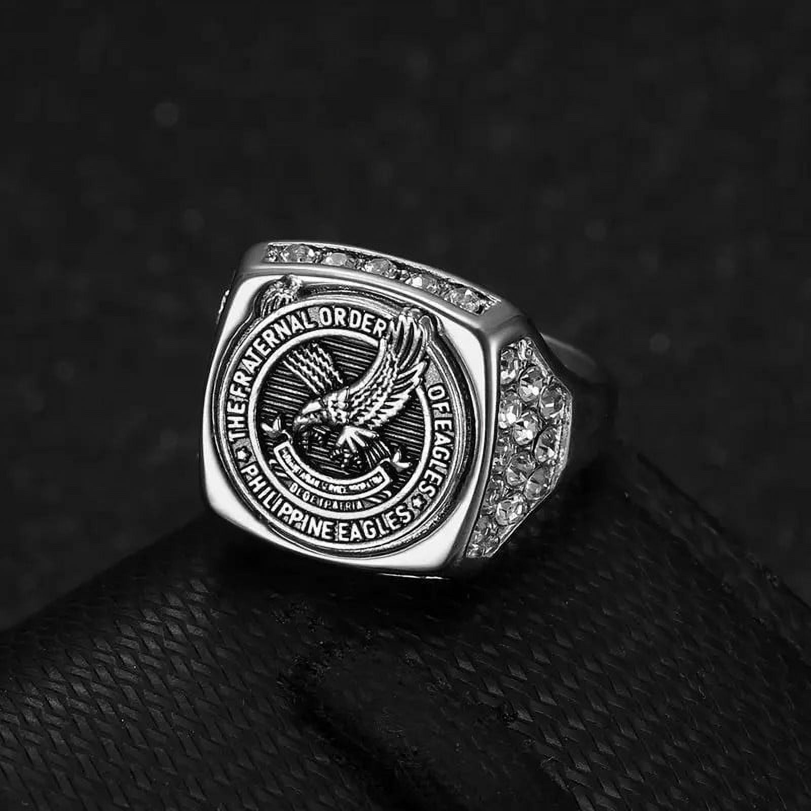 Size 7-13 Hip Hip Bling Iced Out 14K White Gold The Fraternal Order of ...