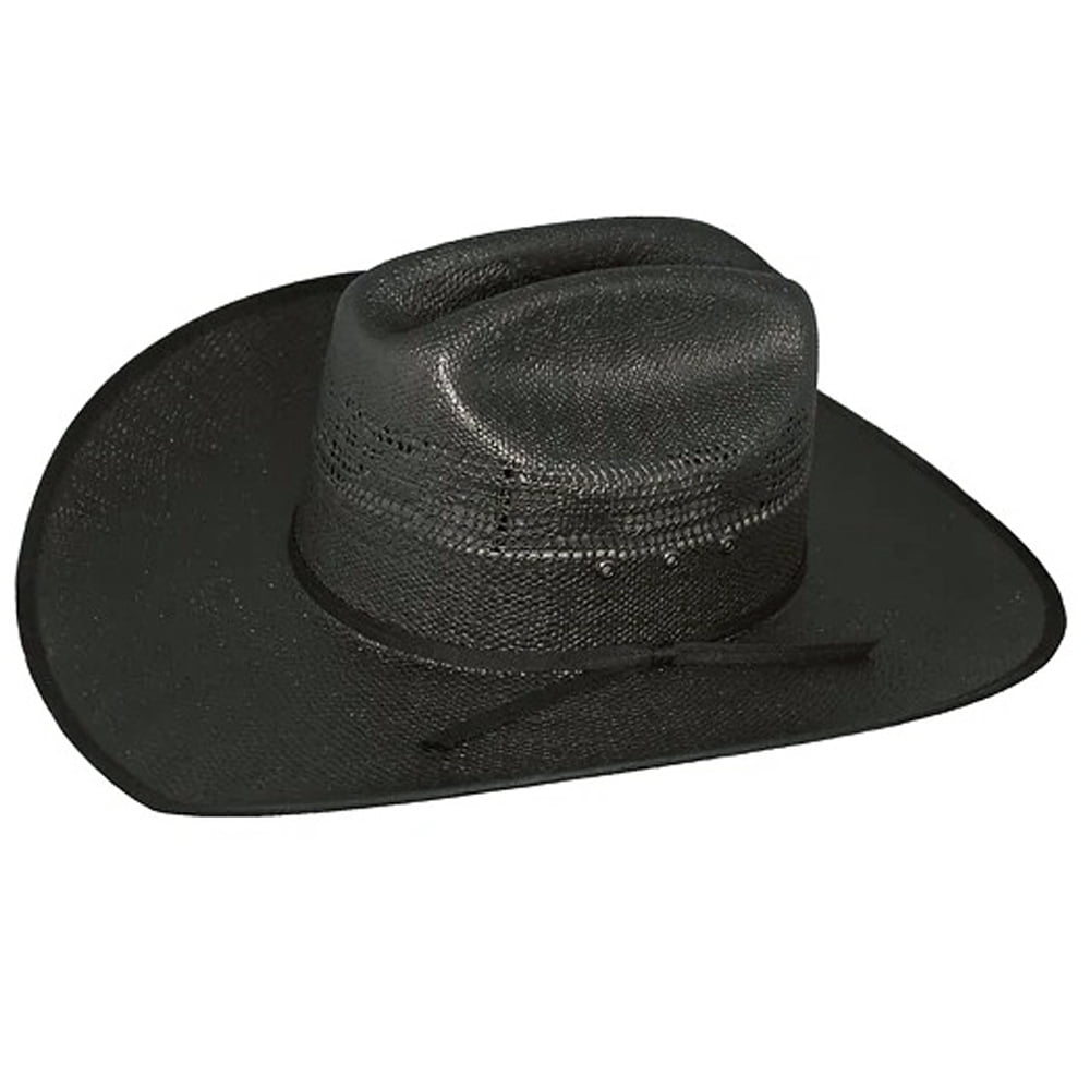 Size 7 3/8 Lonestar Menard Black Straw Cowboy Hat - Walmart.com