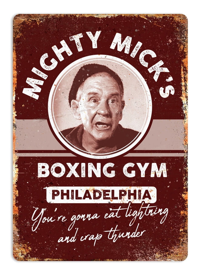(Size: 8x12 inches) Metal Aluminium Wall Sign Mighty Micks RED Photo ...