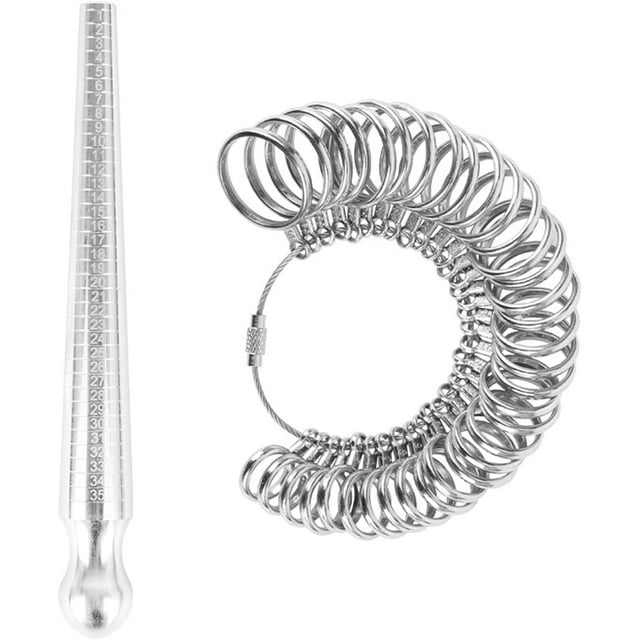 Size Measuring Tool Mandrel & Sizer Guage With Finger Sizing Stick ...