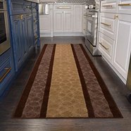 Custom Size Runner Rug Cappuccino Beige Color Greek Key Meander Design ...