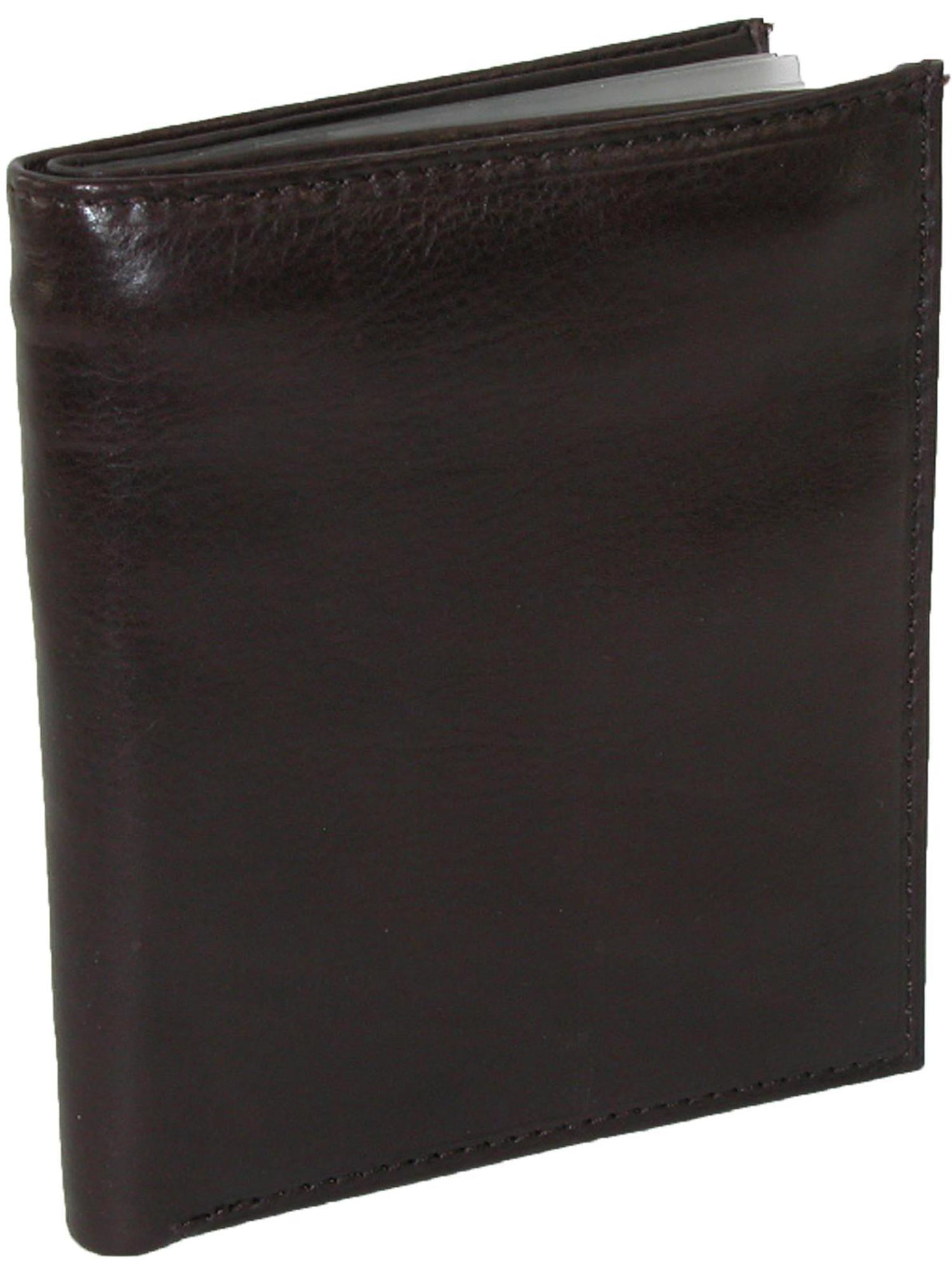 Size one size Men's Leather Deluxe Hipster Bifold Wallet - Walmart.com