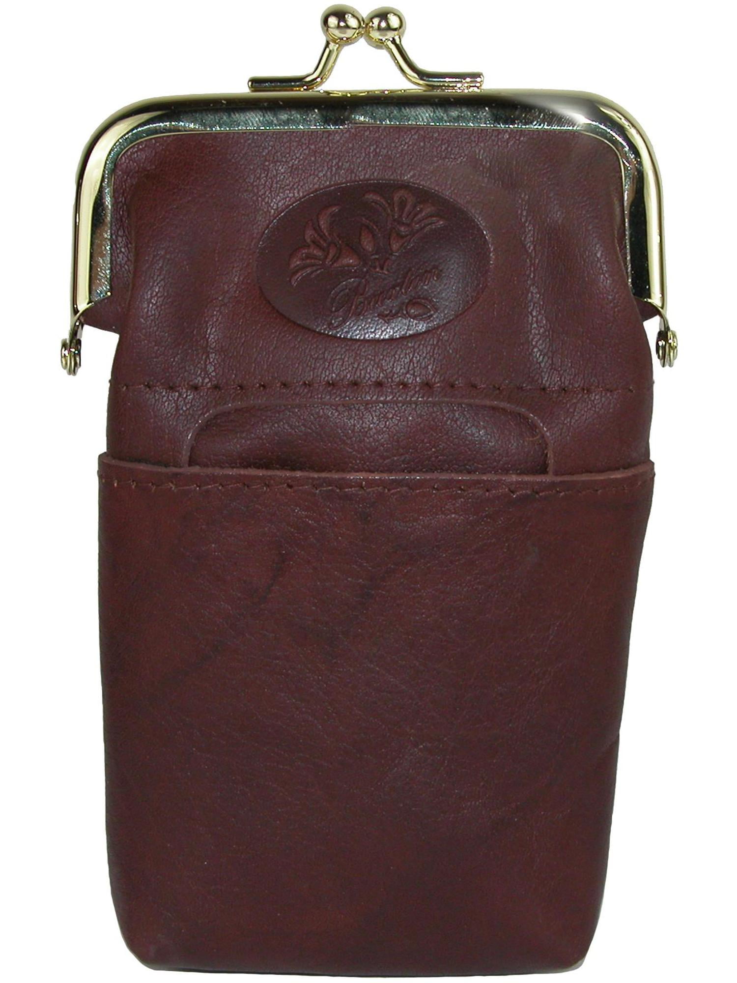 Size one size Women's Leather Framed Cigarette Case Wallet with Floral ...