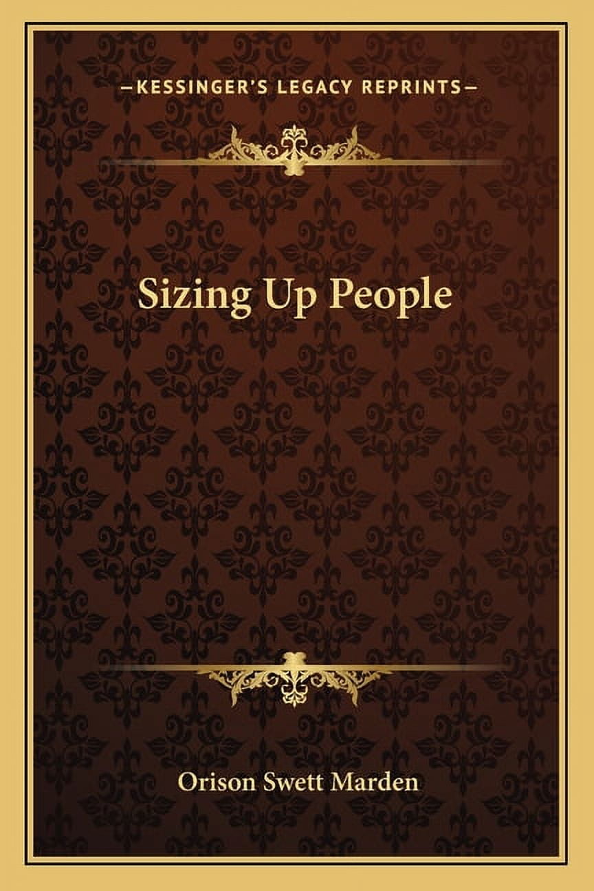 Sizing Up People (Paperback) - Walmart.com