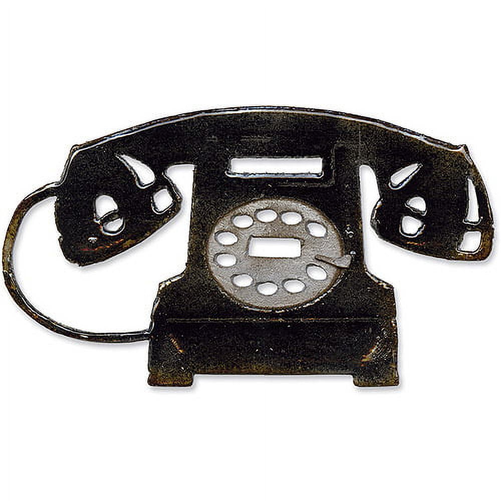 Sizzix Bigz Die, Vintage Telephone, Grey - Walmart Business Supplies
