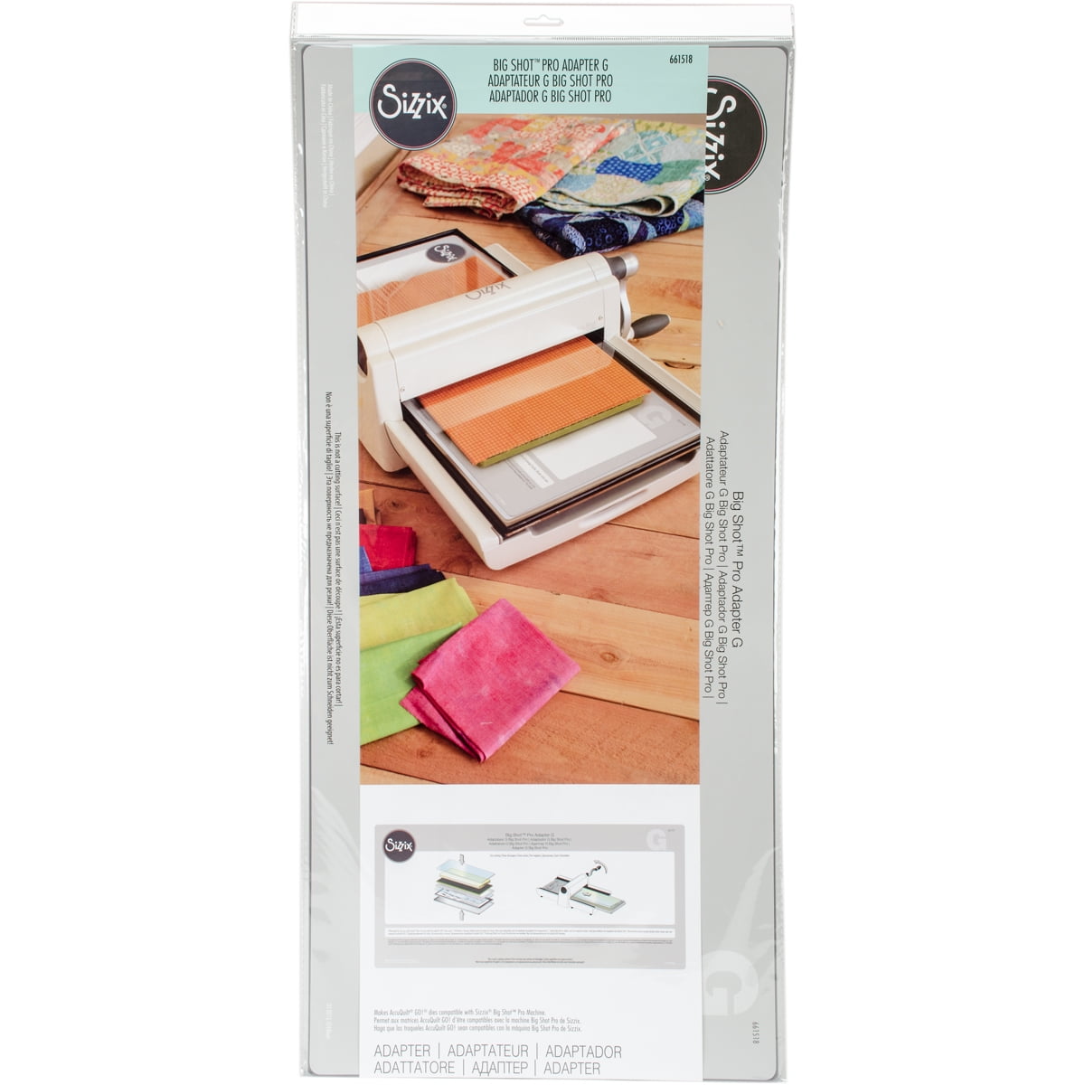 Sizzix Big Shot Pro Thinner Steel-Rule Die Adapter G-12"X26"X.125 ...