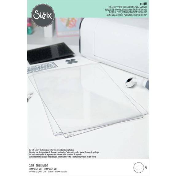 Sizzix, Big Shot Switch Plus Cutting Pads, 1 Pair, 9x12 inches ...