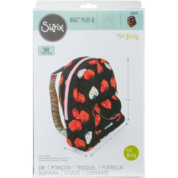 Sizzix Bigz Dies Plus-Doll Backpack By Kid Giddy - Walmart.com