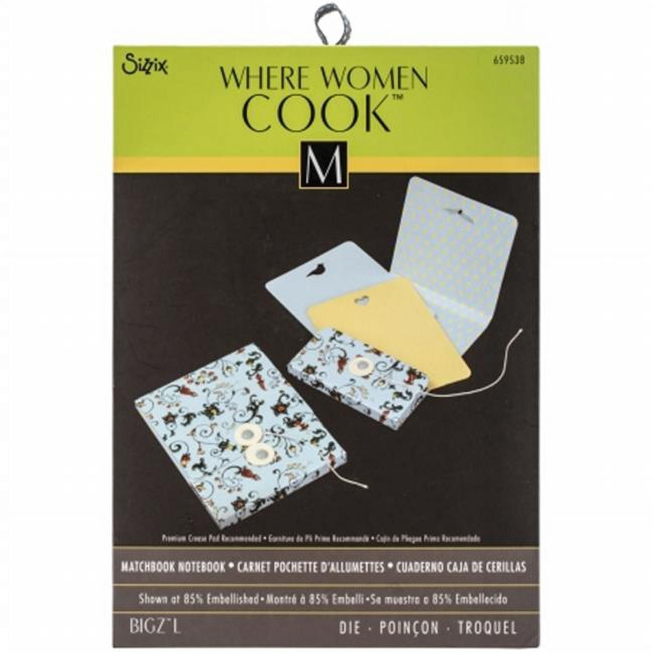 Sizzix Bigz Large Die By Where Women Cook 6''X8. 75''-Matchbook ...