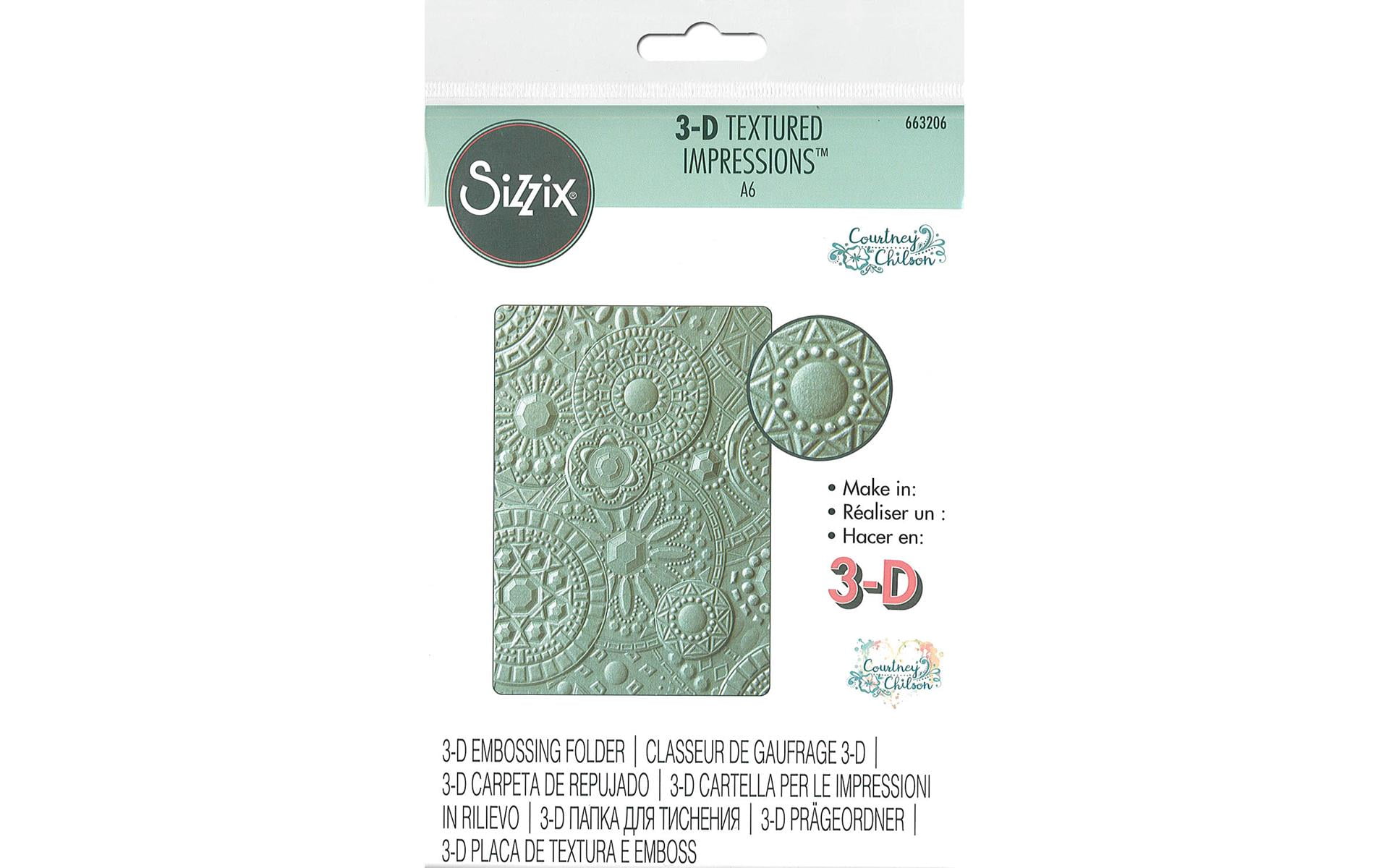 Sizzix CChilson TI Emboss Folder Mosaic Gems - Walmart.com
