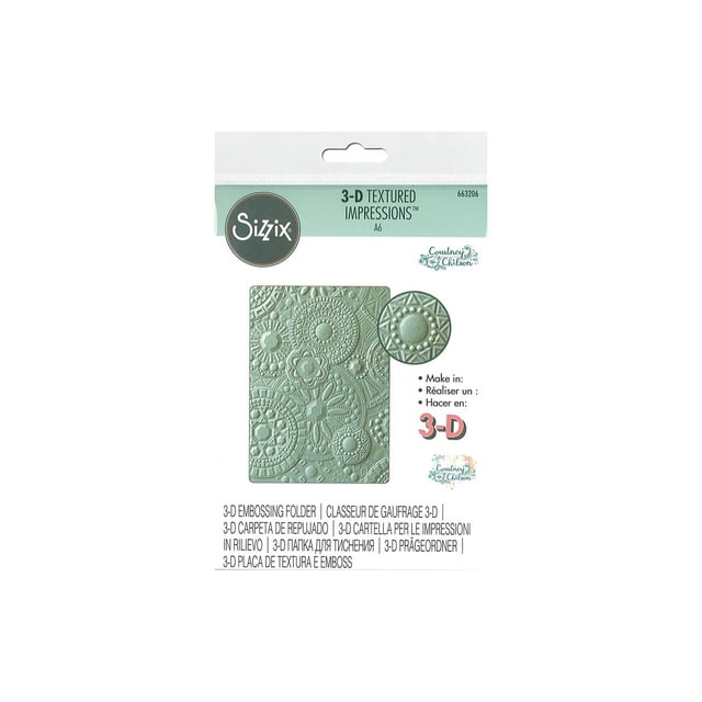 Sizzix CChilson TI Emboss Folder Mosaic Gems - Walmart.com