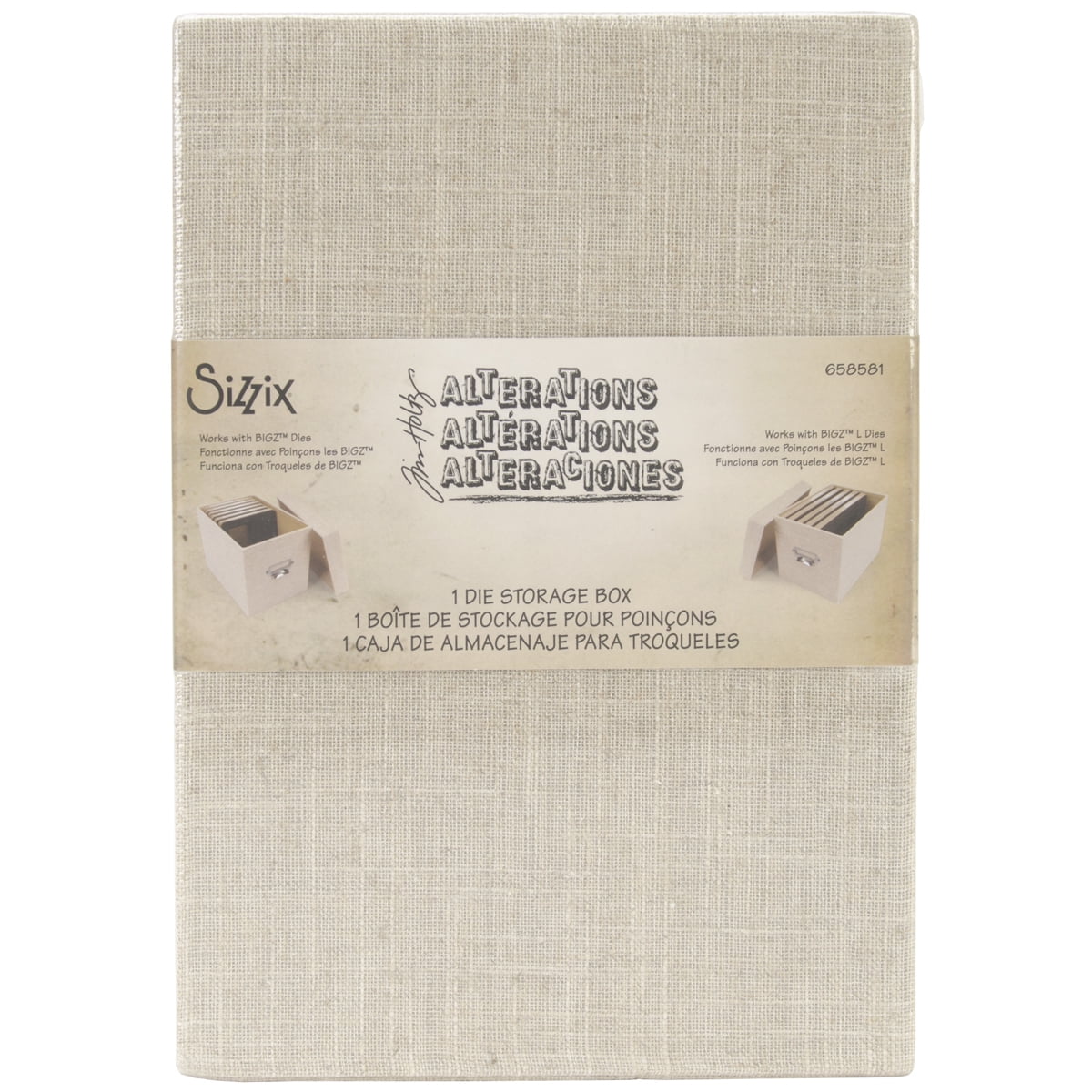 Sizzix Die Storage Box by Tim Holtz, For Bigz and Bigz Large Dies ...