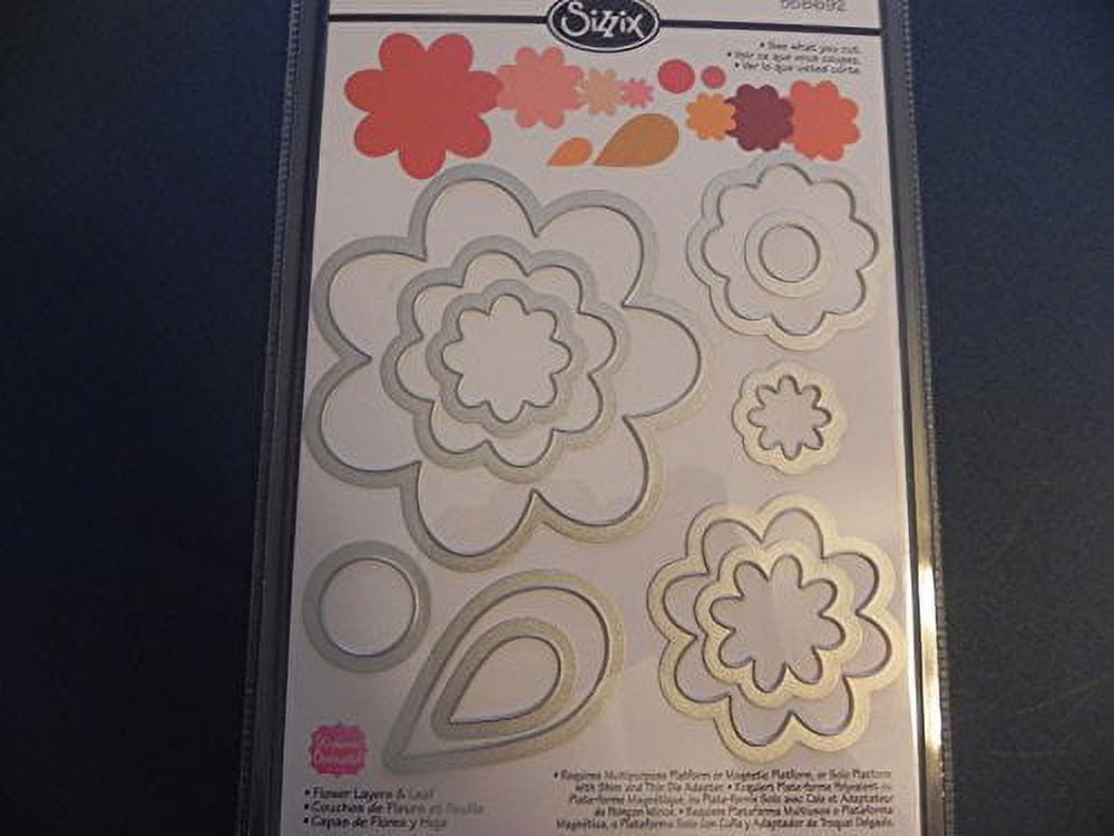 Sizzix Dies ~ Flower Layers & Leaf!!! - Walmart.com