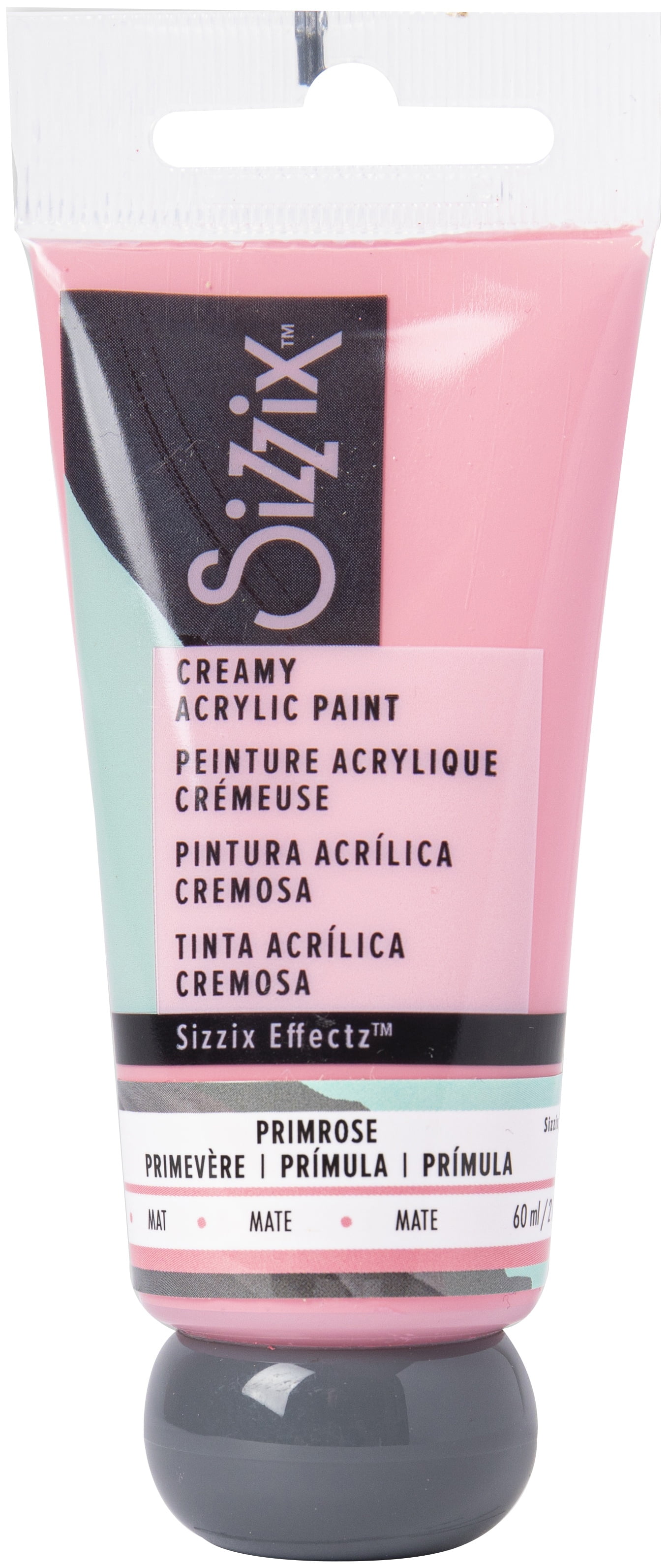 Sizzix Effectz Creamy Matte Acrylic Paint 60ml-Primrose - Walmart.com
