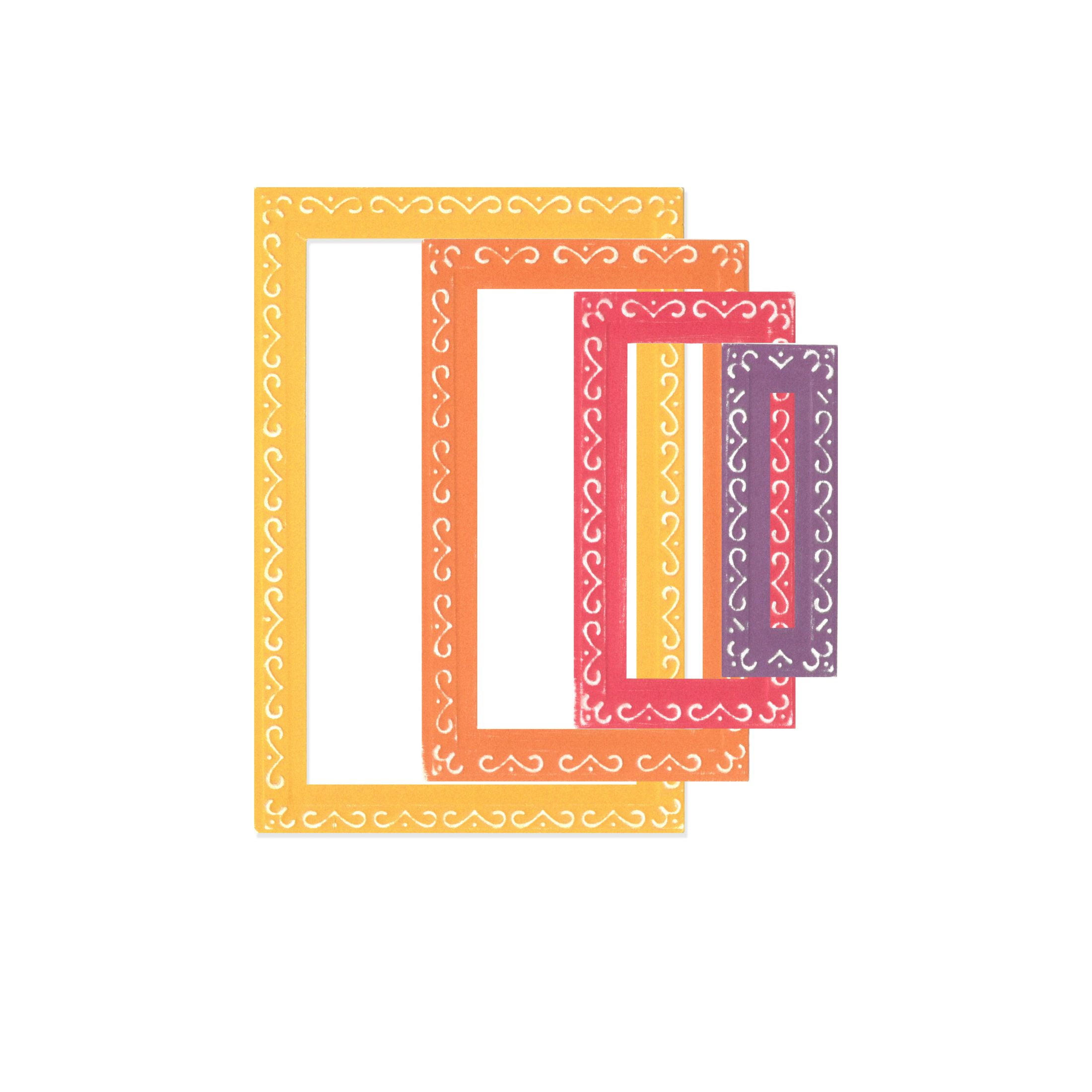 Sizzix Framelits Cutting Die Set - Deco Rectangles by Stacey Park, 9 ...