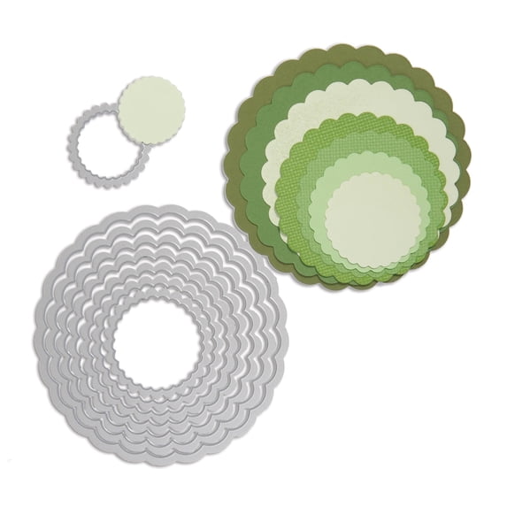 Sizzix Framelits Dies - Circles, Scallop - Walmart.com