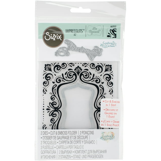 Sizzix Impresslits Embossing Folder - Garden Frame - Walmart Business ...