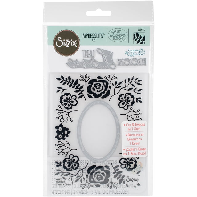 Sizzix Impresslits Embossing Folder - Garden Frame - Walmart.com