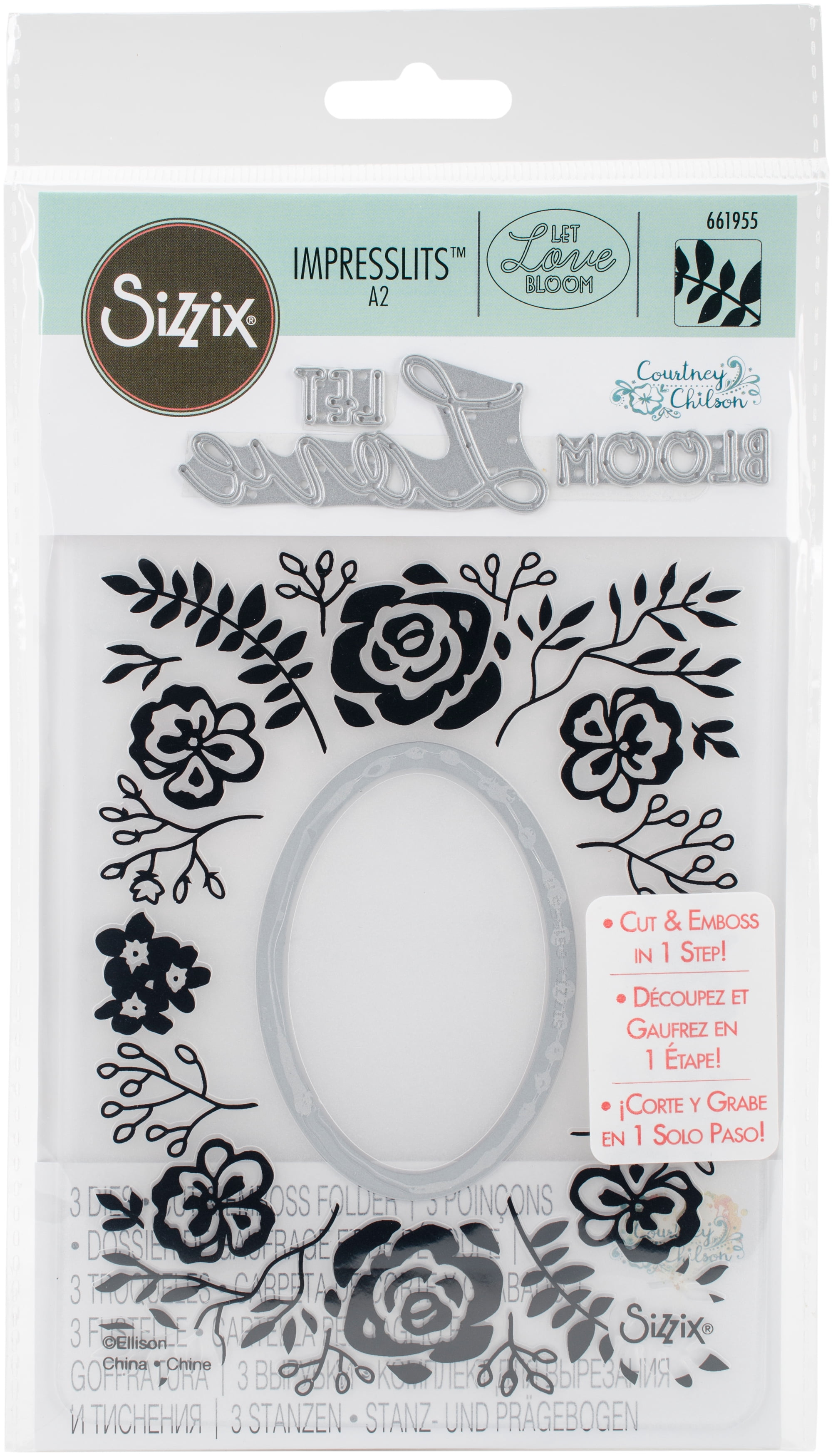 Sizzix Impresslits Embossing Folder - Garden Frame - Walmart.com