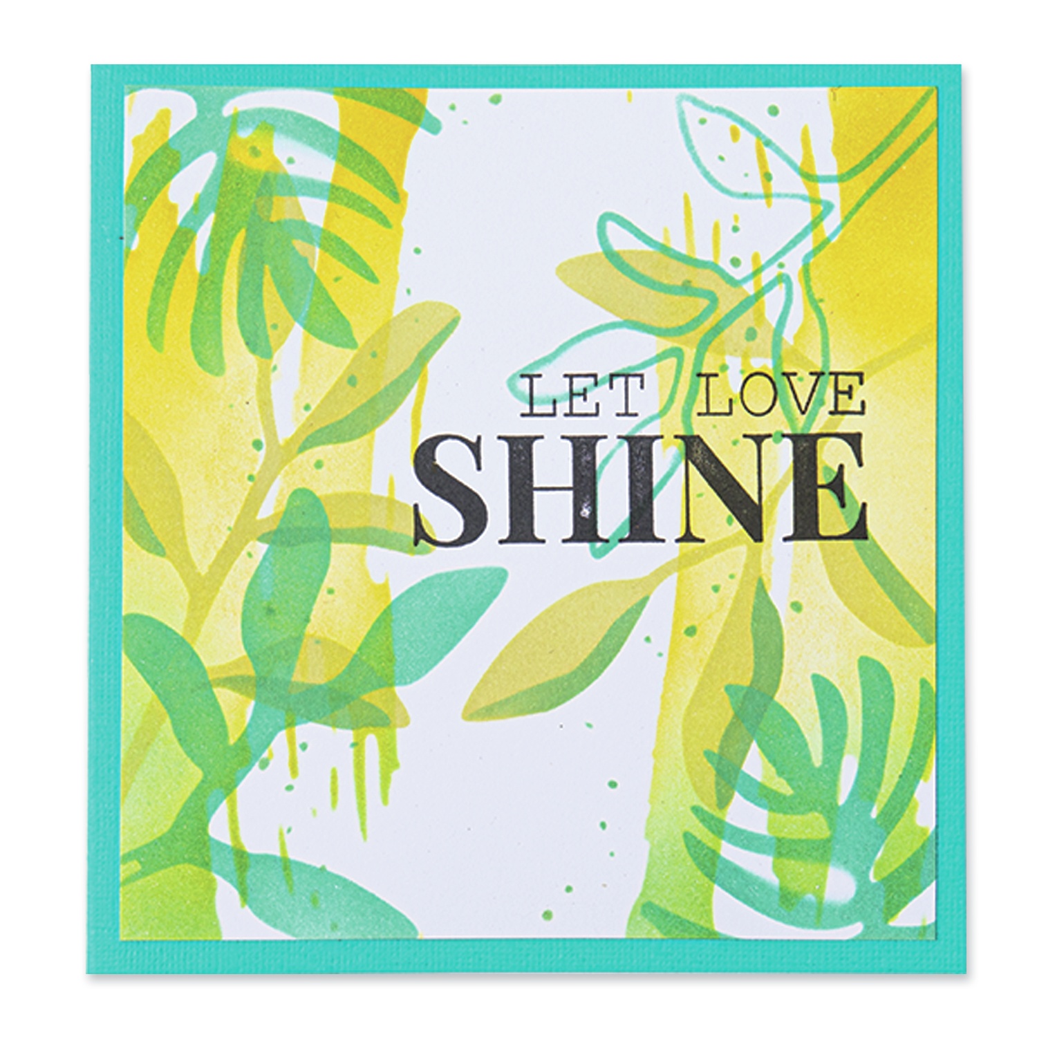 Sizzix Making Tool Layered Stencil 6 inch X6 inch By Olivia Rose Watercolor Leaves - Walmart.com