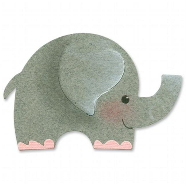 Sizzix Originals Die 4.75"X2.75"-Elephant #2 - Walmart.com