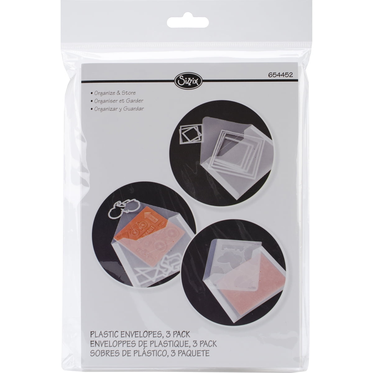 Sizzix Plastic Envelopes 6.875 X 5 Inches, 1 Pack of 1 Piece - Walmart.com