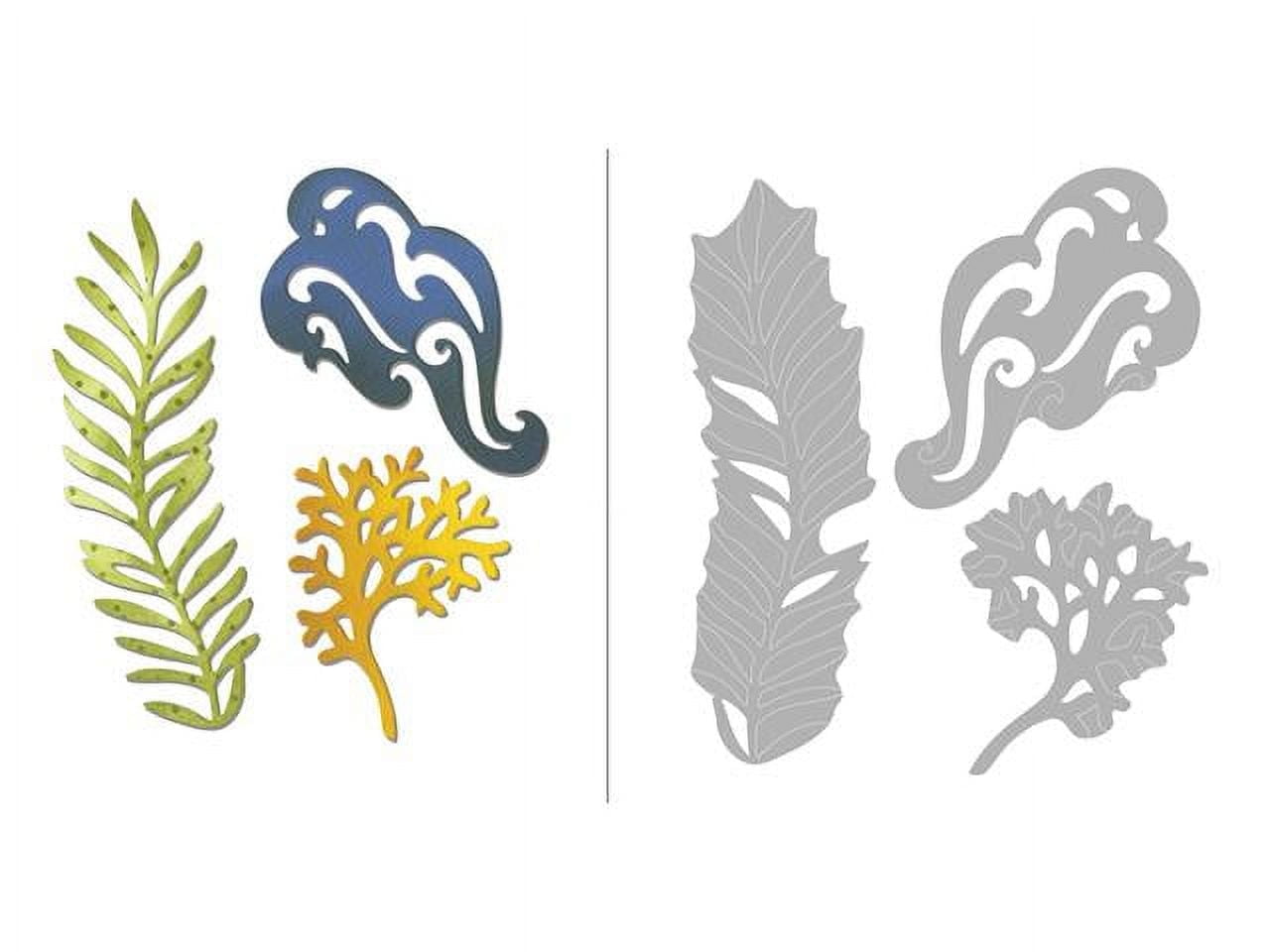 Sizzix SSowell Thinlits Die Seaweed Coral Wave - Walmart.com