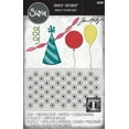 Sizzix 2D TF Embossing Folder w/8PK Thinlit Set Vault Side Order Celebrate by Tim Holtz ...
