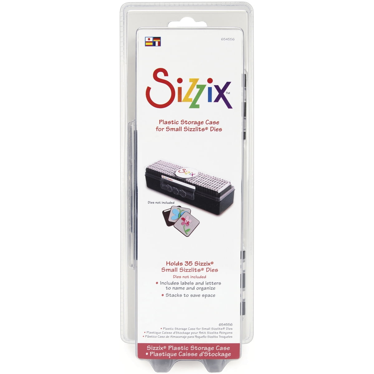 Sizzix Sizzlits Plastic Storage Case-Holds 35 Small Dies - Walmart.com