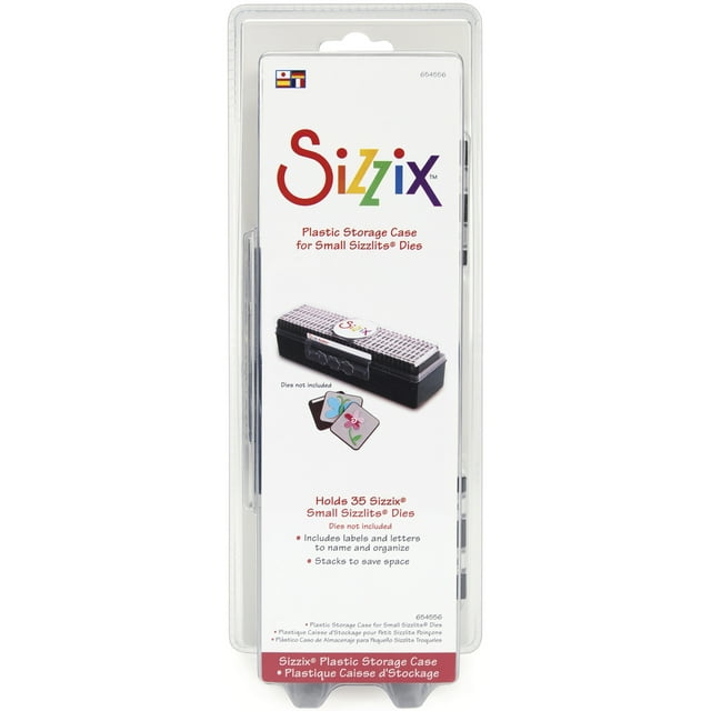 Sizzix Sizzlits Plastic Storage Case-Holds 35 Small Dies - Walmart.com