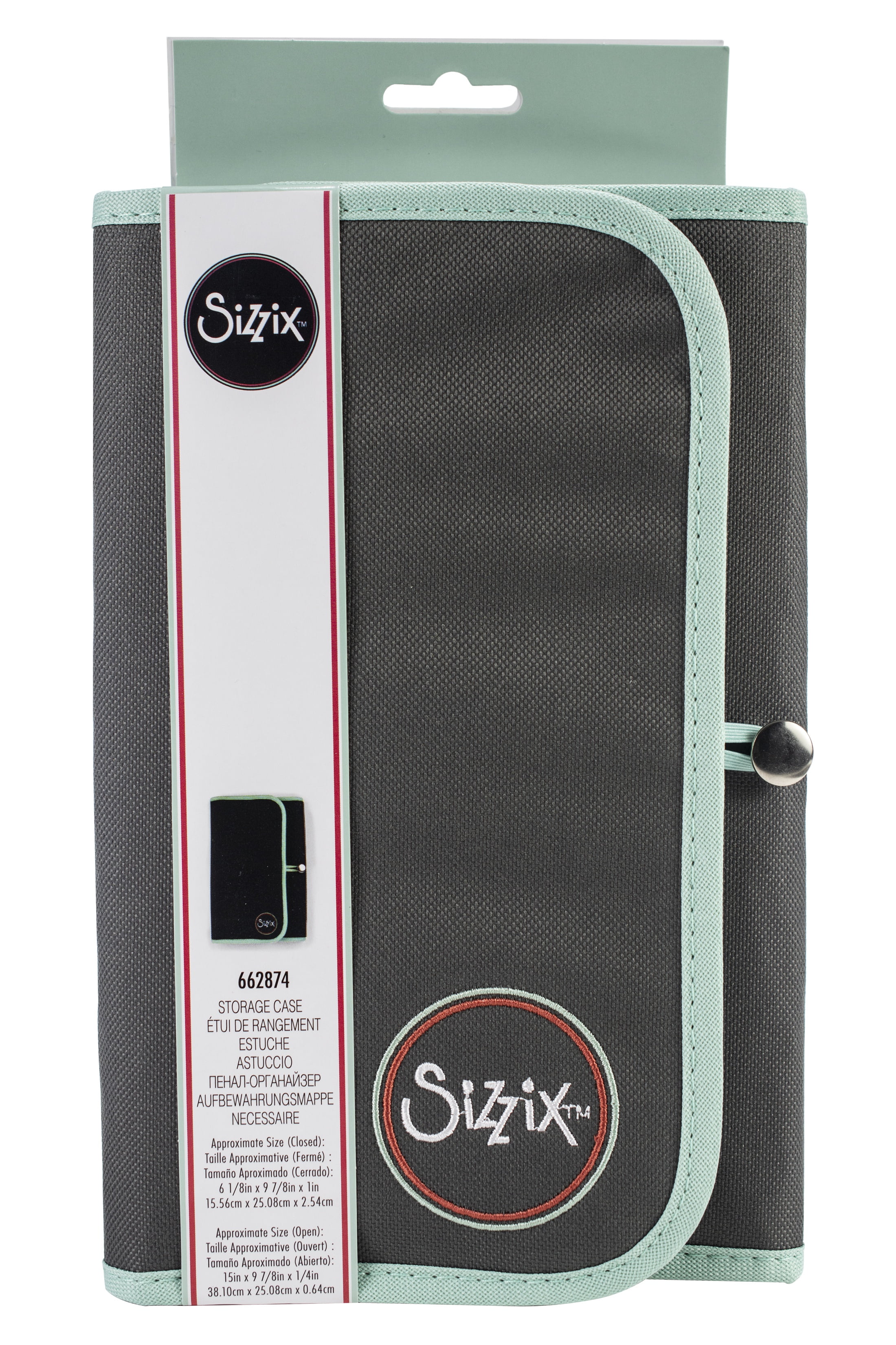Sizzix Storage Case-Gray/Mint - Walmart.com