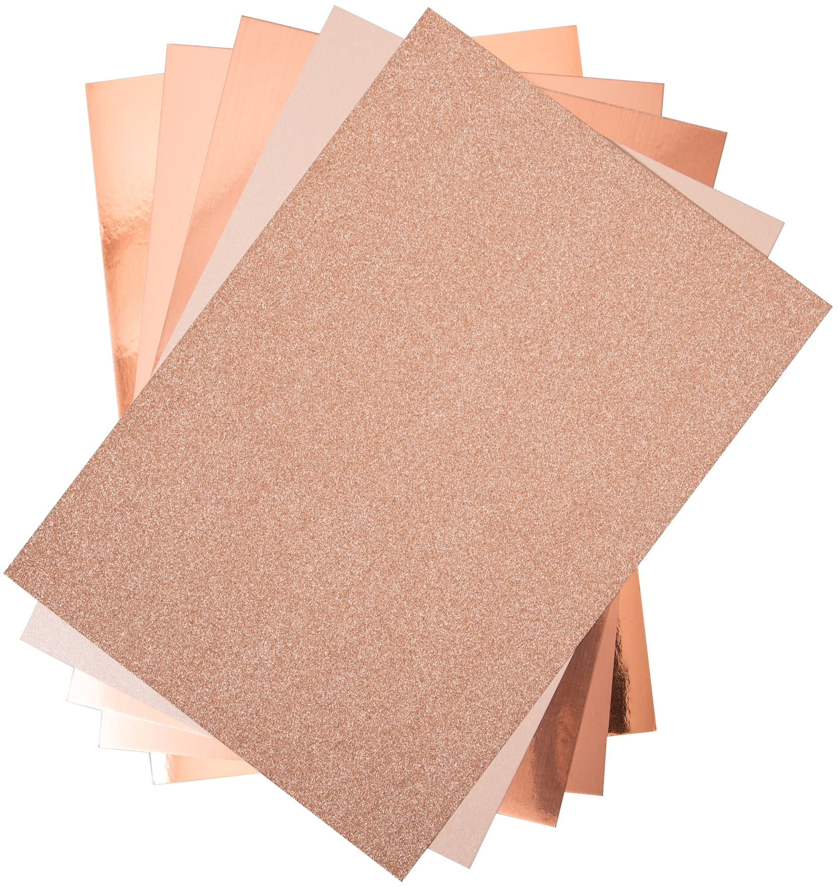 Sizzix Surfacez Opulent Cardstock Pack 8x11.5in Rose Gold 50 Sheets ...