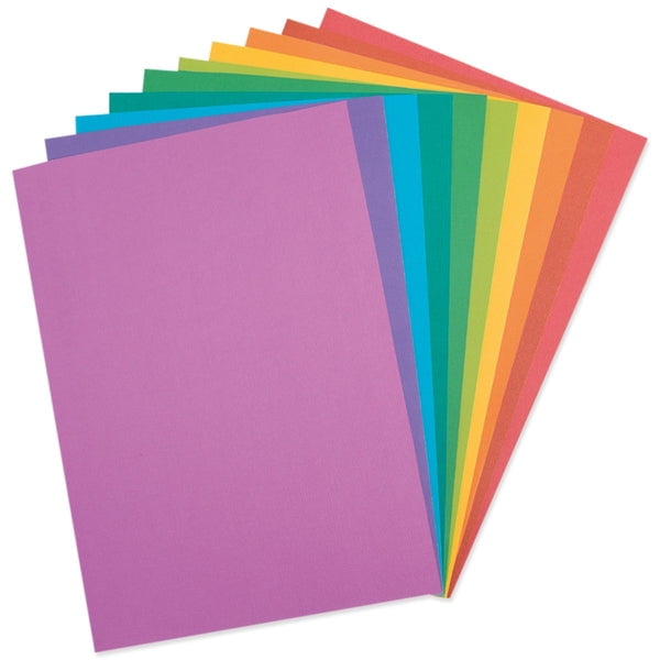 Sizzix Surfacez Textured Sandable A6 Cardstock, 40-Pack, Jewel Tones ...